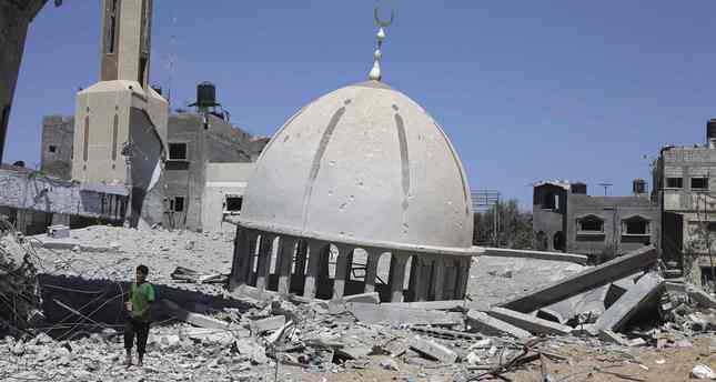 Israel destroyed 60 Gaza mosques: Ministry - Daily Sabah