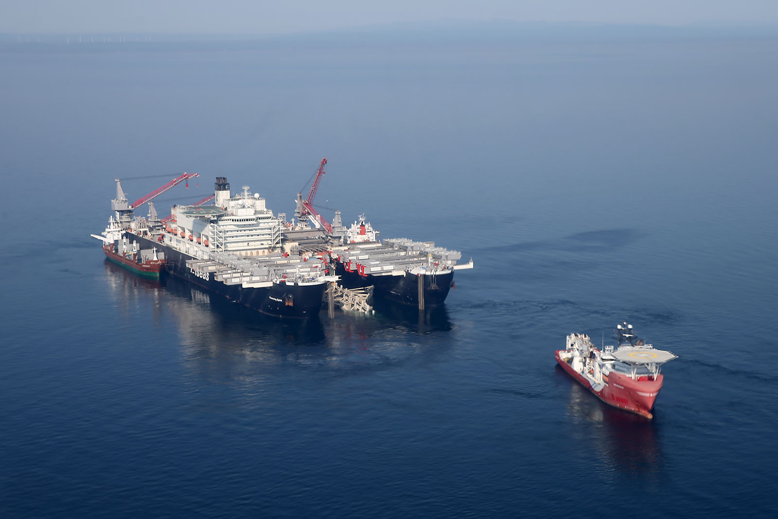 Turkstreams First Line Reaches Turkeys Black Sea Coast Daily Sabah
