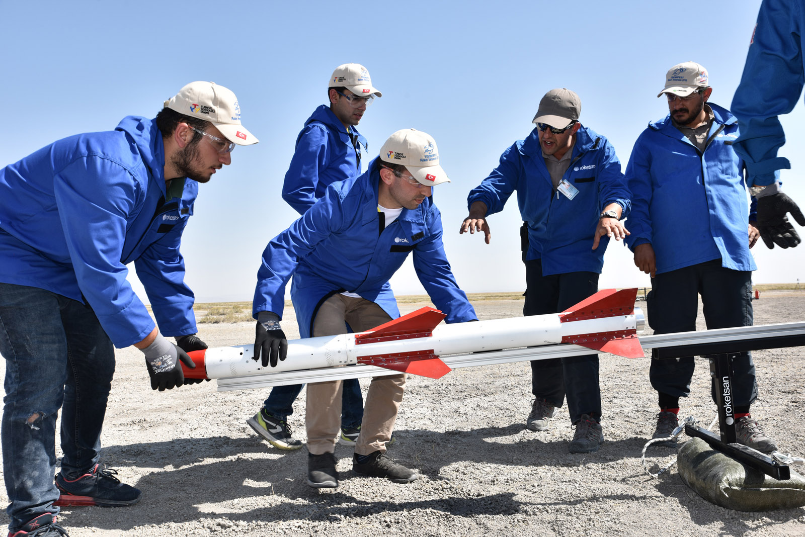 Students compete at rocket race in central Turkey's Aksaray as part of ...