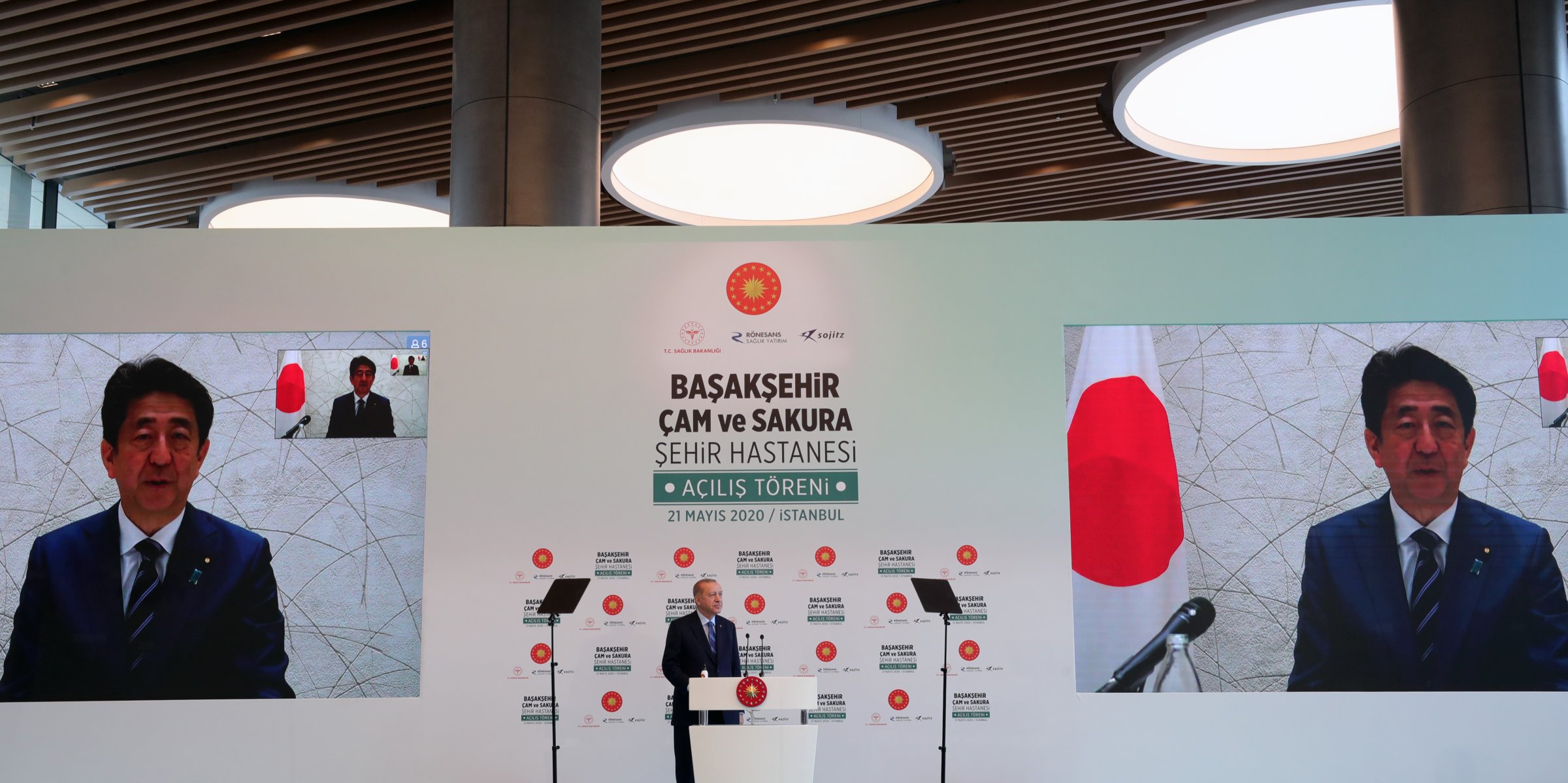 Erdoğan, Japanese PM open Istanbul's biggest hospital amid pandemic ...