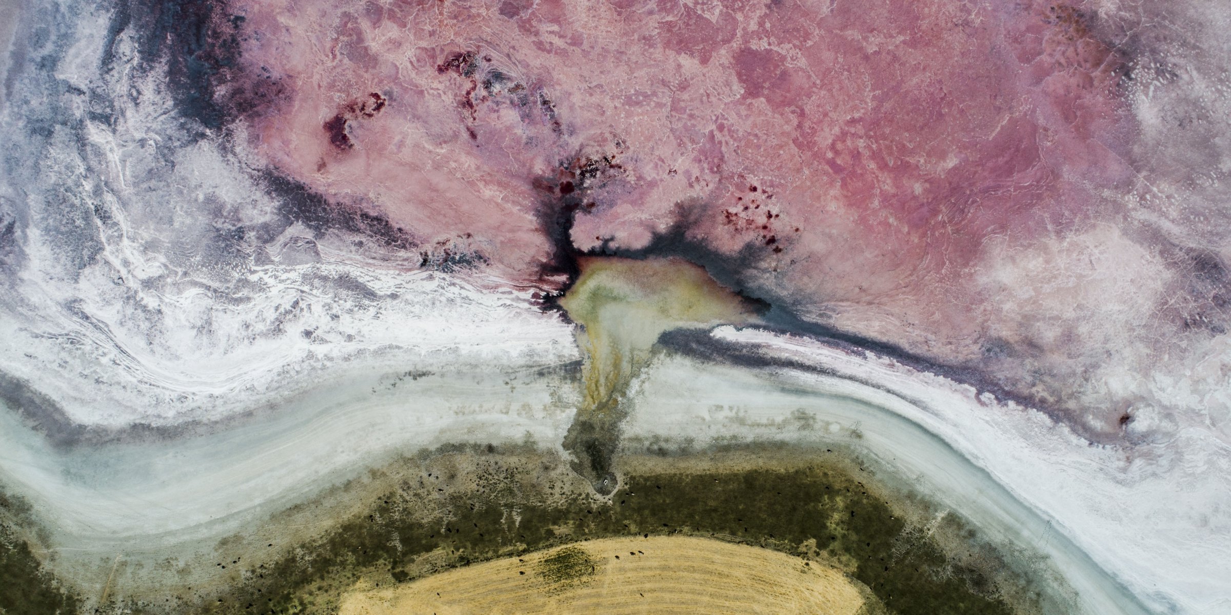 Lake Küçük turns candy pink as climate change dries up water | Daily Sabah