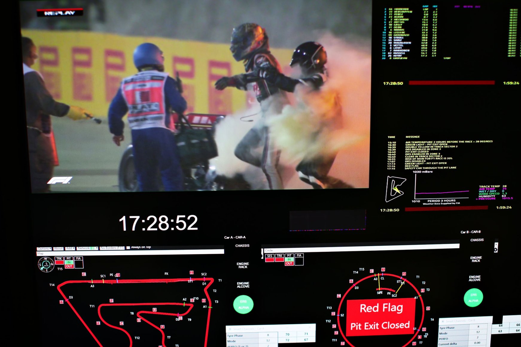 In photos: F1 driver Grosjean makes miraculous escape from fiery crash ...