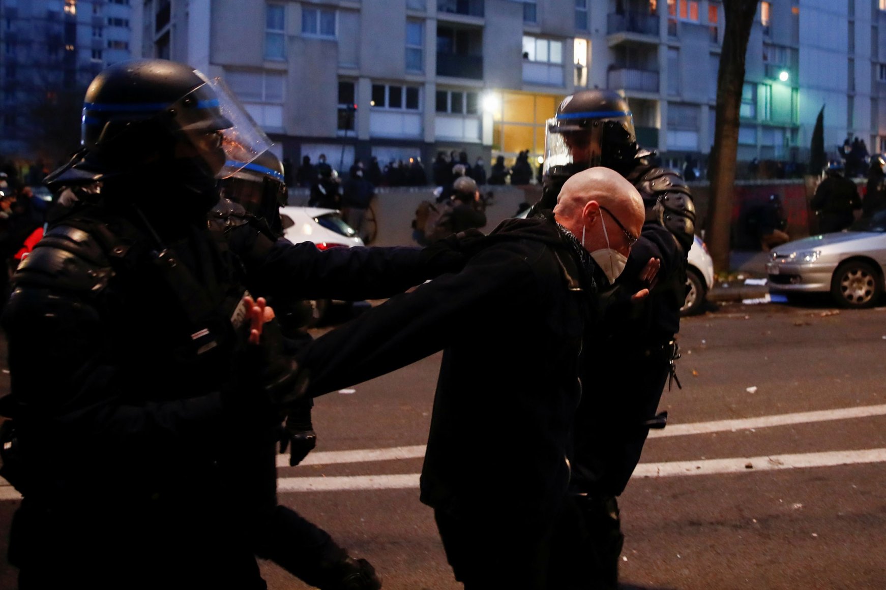 In photos: France descends into chaos amid protests against police ...
