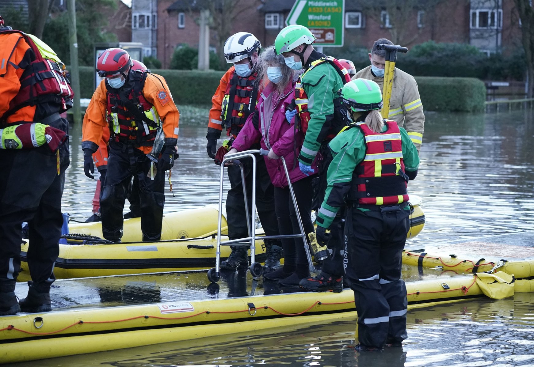 In photos: Storm Christoph floods Britain, with more to come | Daily Sabah