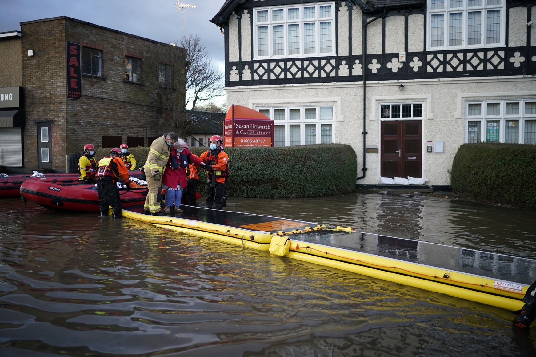 In photos: Storm Christoph floods Britain, with more to come | Daily Sabah