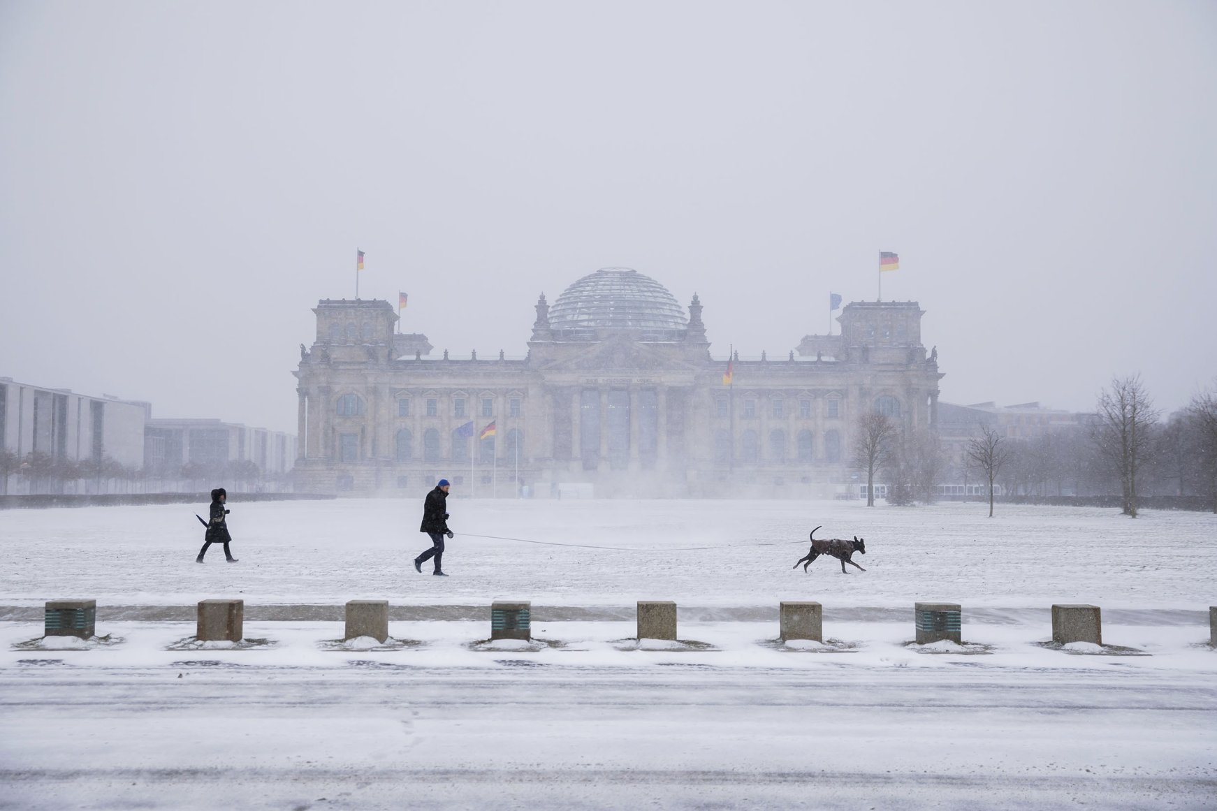 Harsh winter weather in Europe brings damage and fun | Daily Sabah