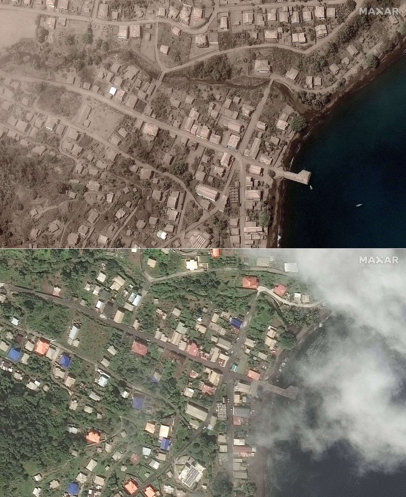 In photos: Volcano covers Caribbean island St. Vincent in ash | Daily Sabah