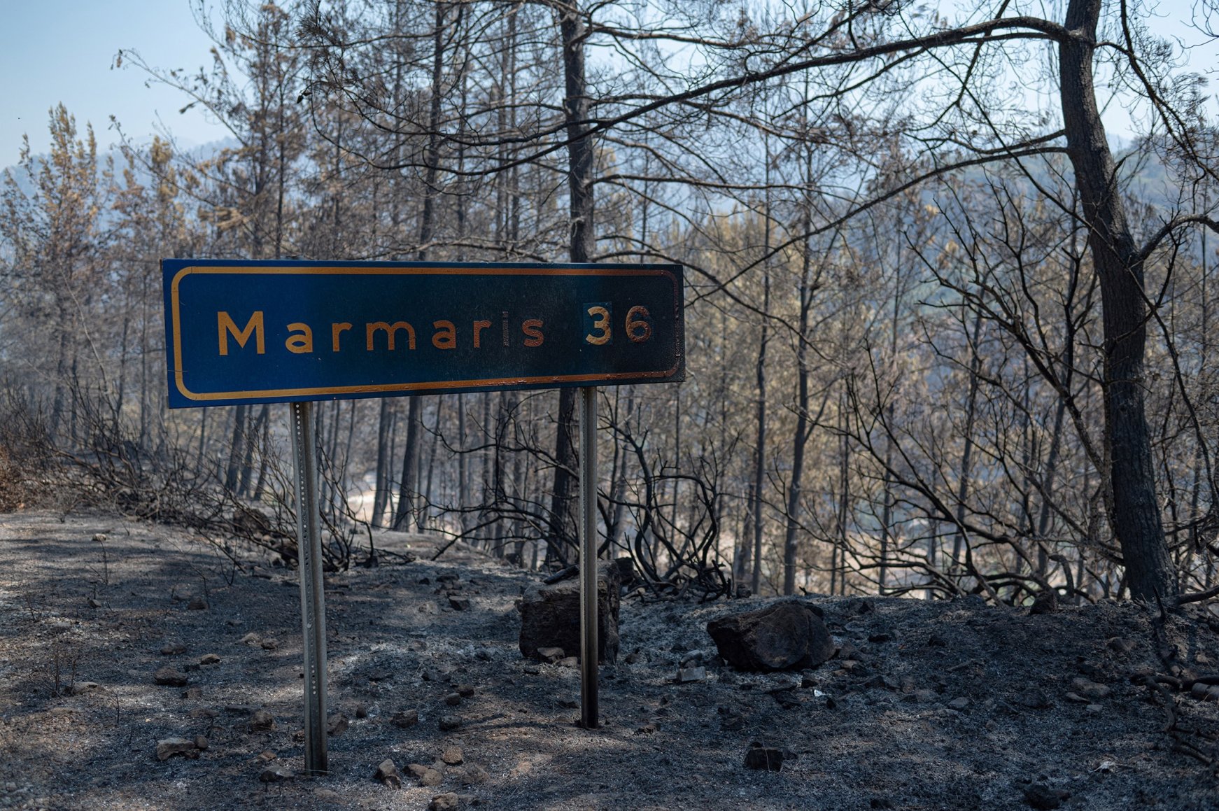 Aftermath and continuing forest fires in Turkey’s Antalya, Muğla ...
