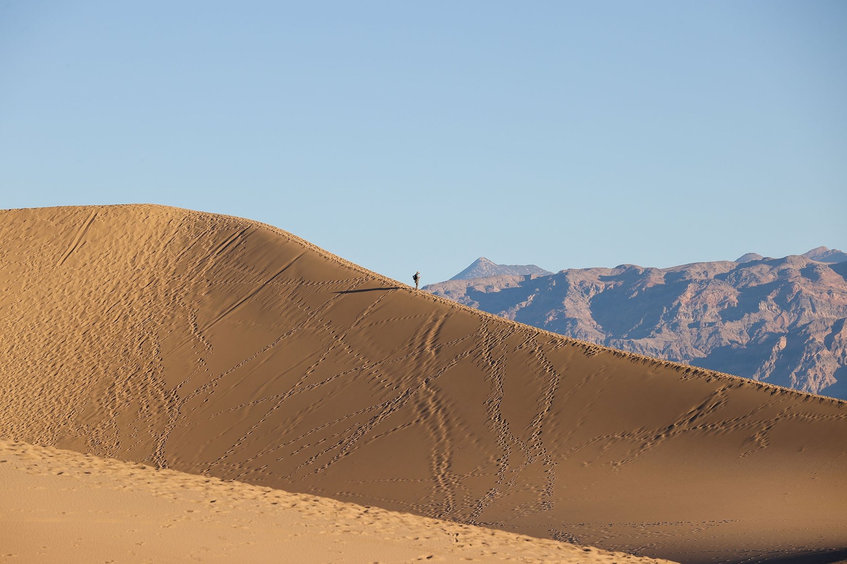 Rolling sand dunes mesmerize with sun rising over Death Valley | Daily ...
