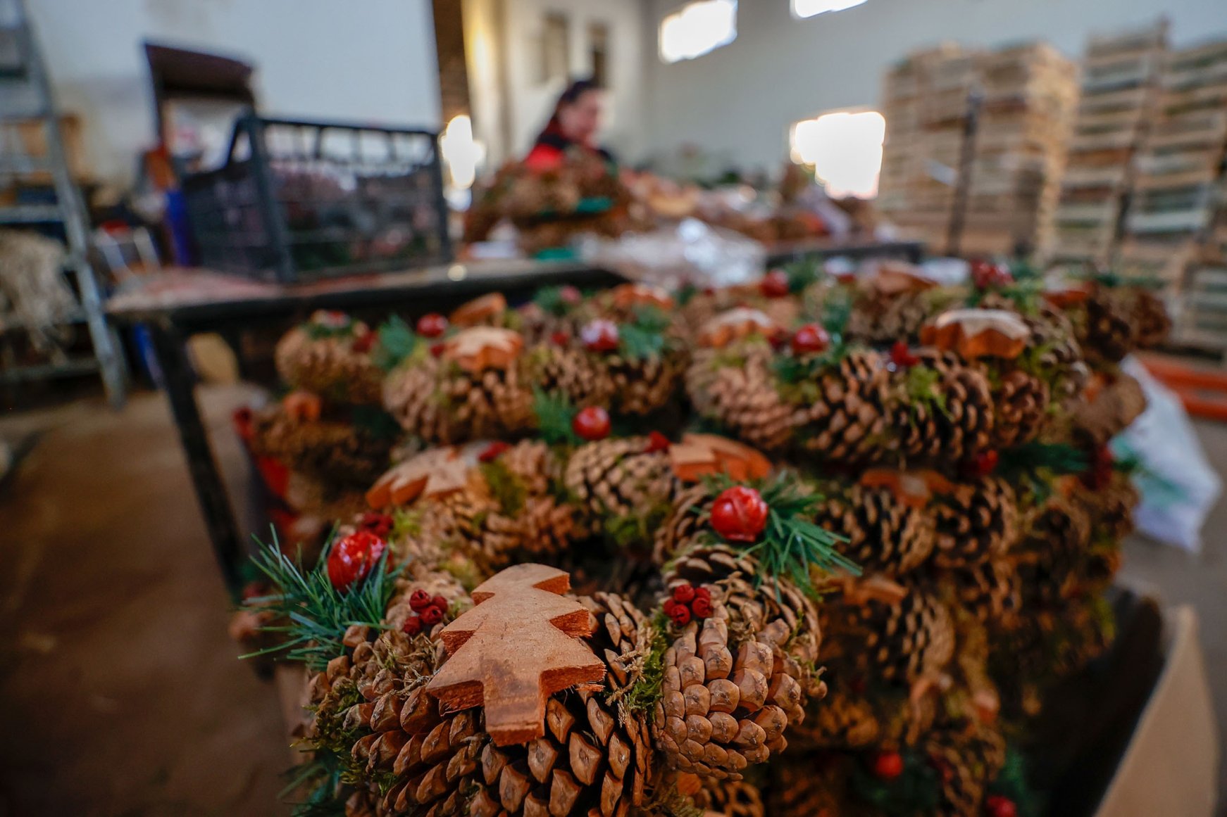 From Antalya with love: Christmas wreaths made by Turkish women | Daily ...
