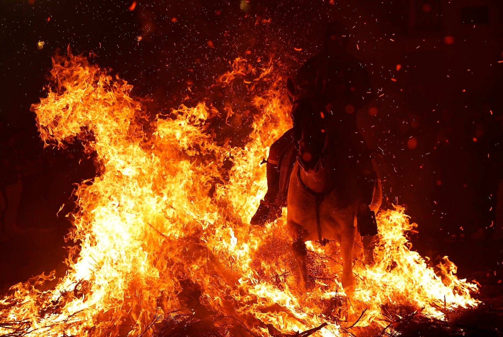 Riding through fire to purify: Las Luminarias | Daily Sabah