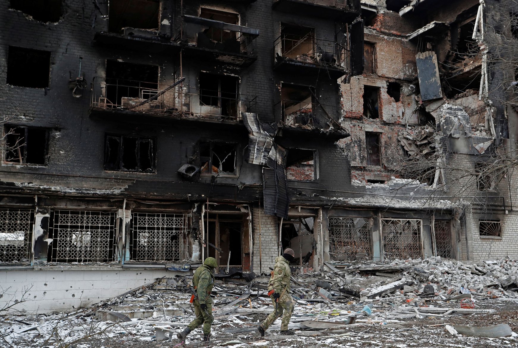 A look into devastated town of Volnovakha, Ukraine | Daily Sabah