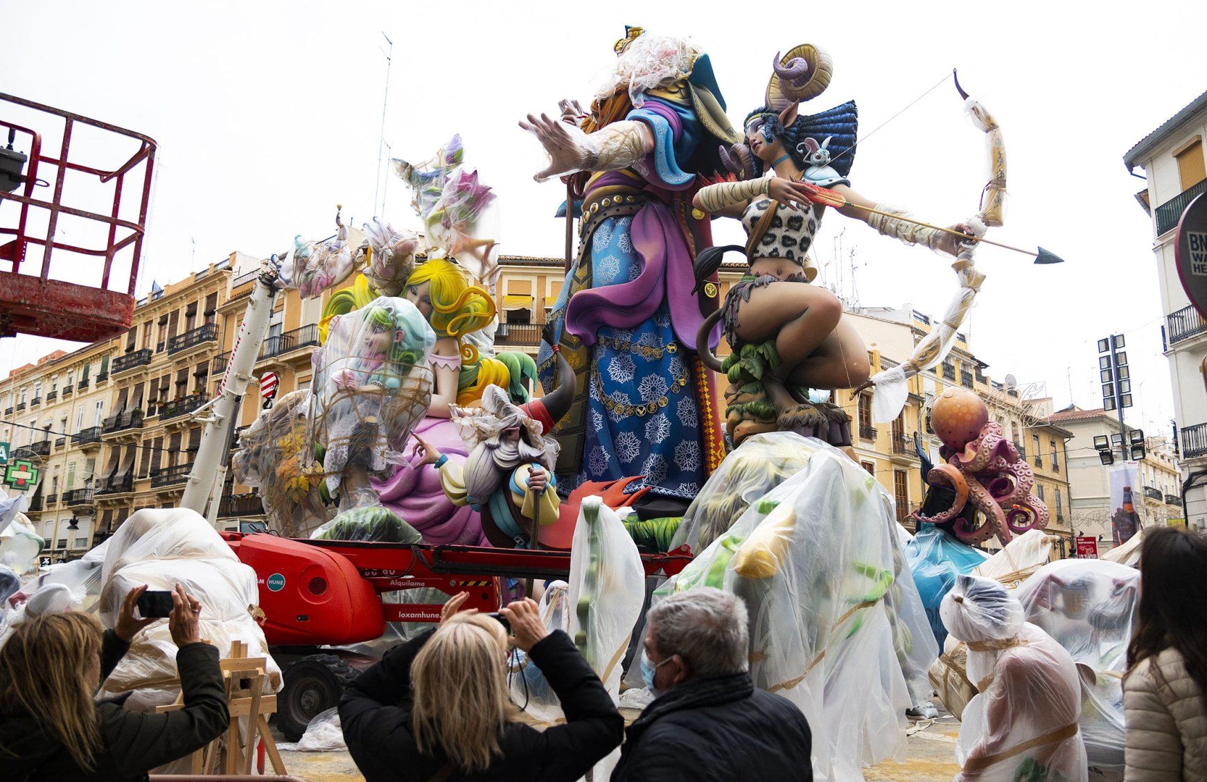 Paper mache art goes up in flames for Fallas festival in Valencia ...