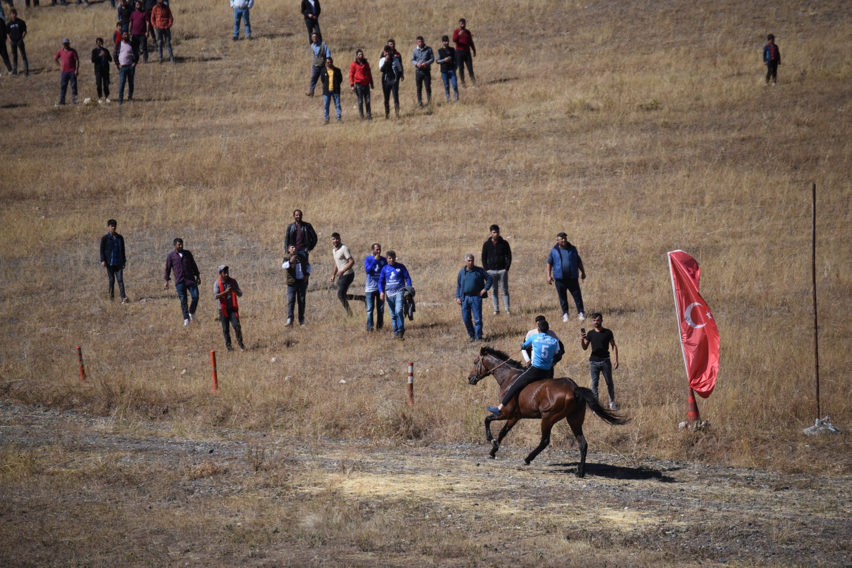 Jockeys gallop through eastern Türkiye's Kars in traditional race ...