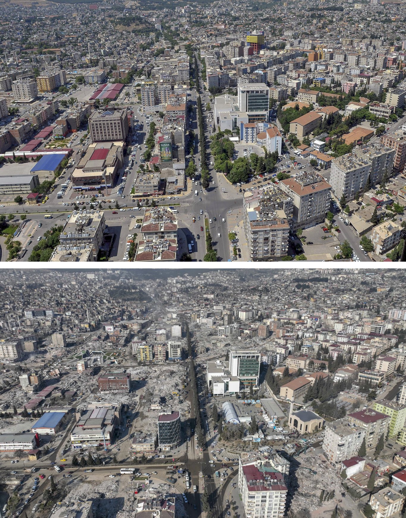 Türkiye quakes: Before and after photos capture devastation | Daily Sabah