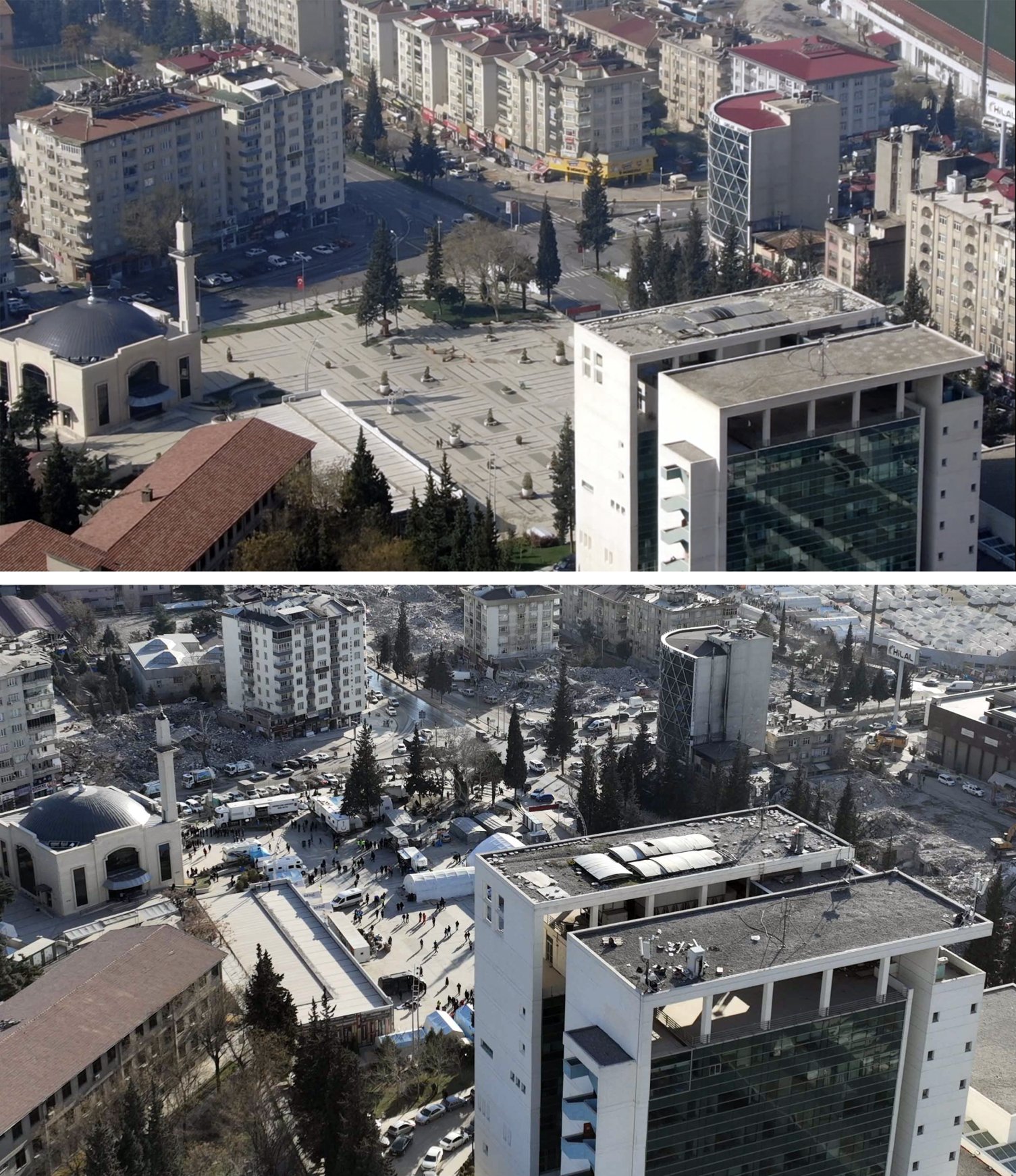 Türkiye quakes: Before and after photos capture devastation | Daily Sabah