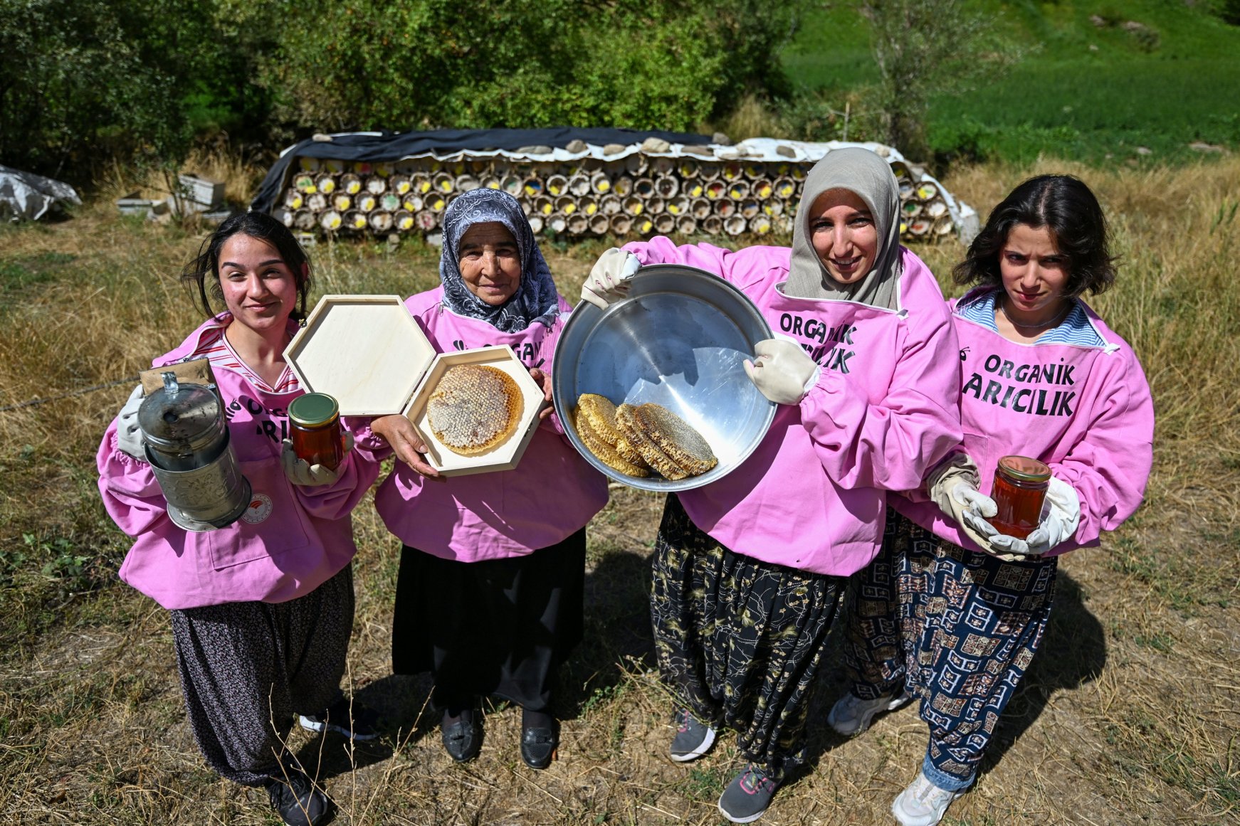 Pink-clad women: Honey harvest in Türkiye's highlands | Daily Sabah