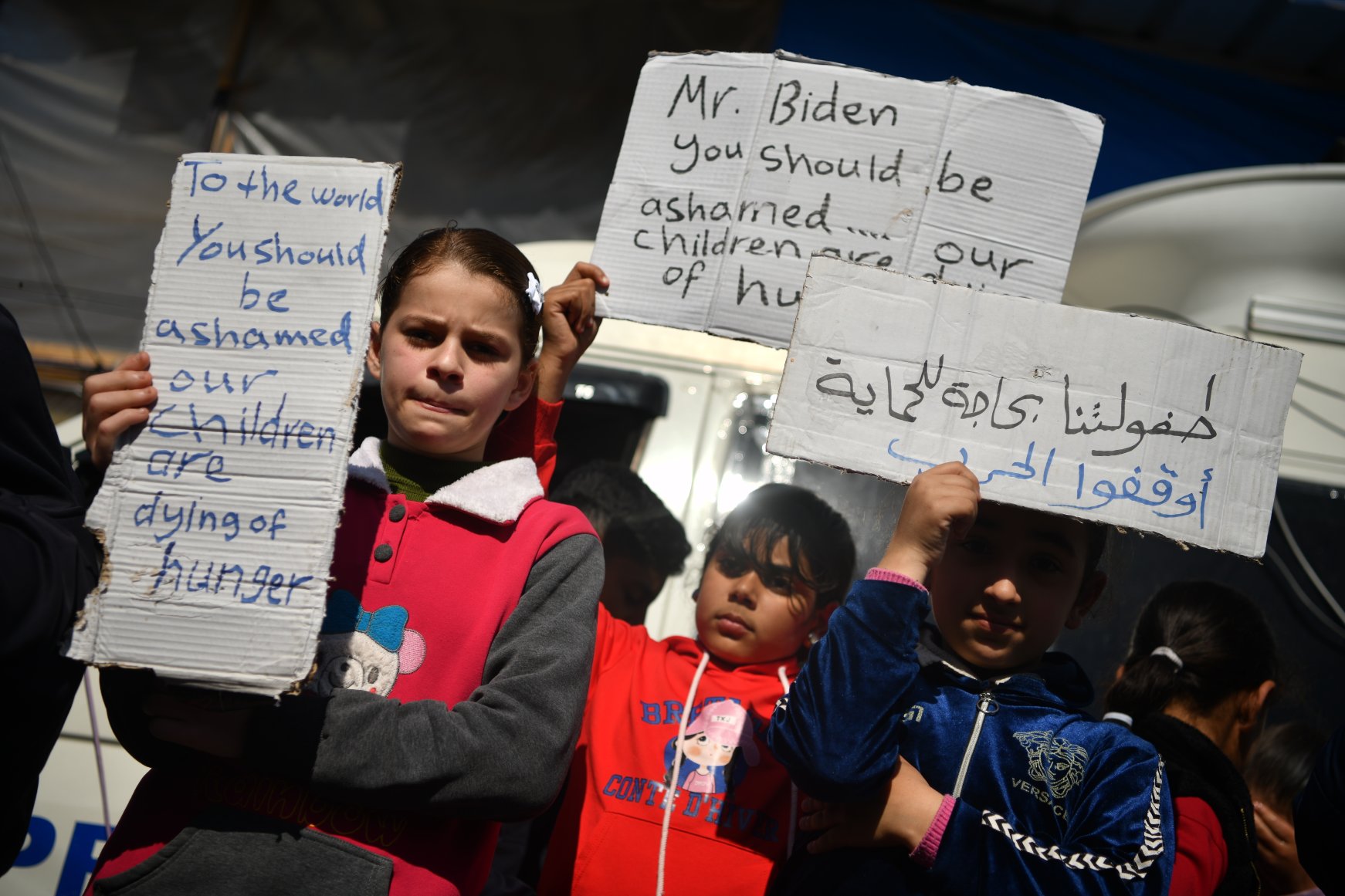 Brave children of Gaza cry out: 'We are dying of hunger' | Daily Sabah