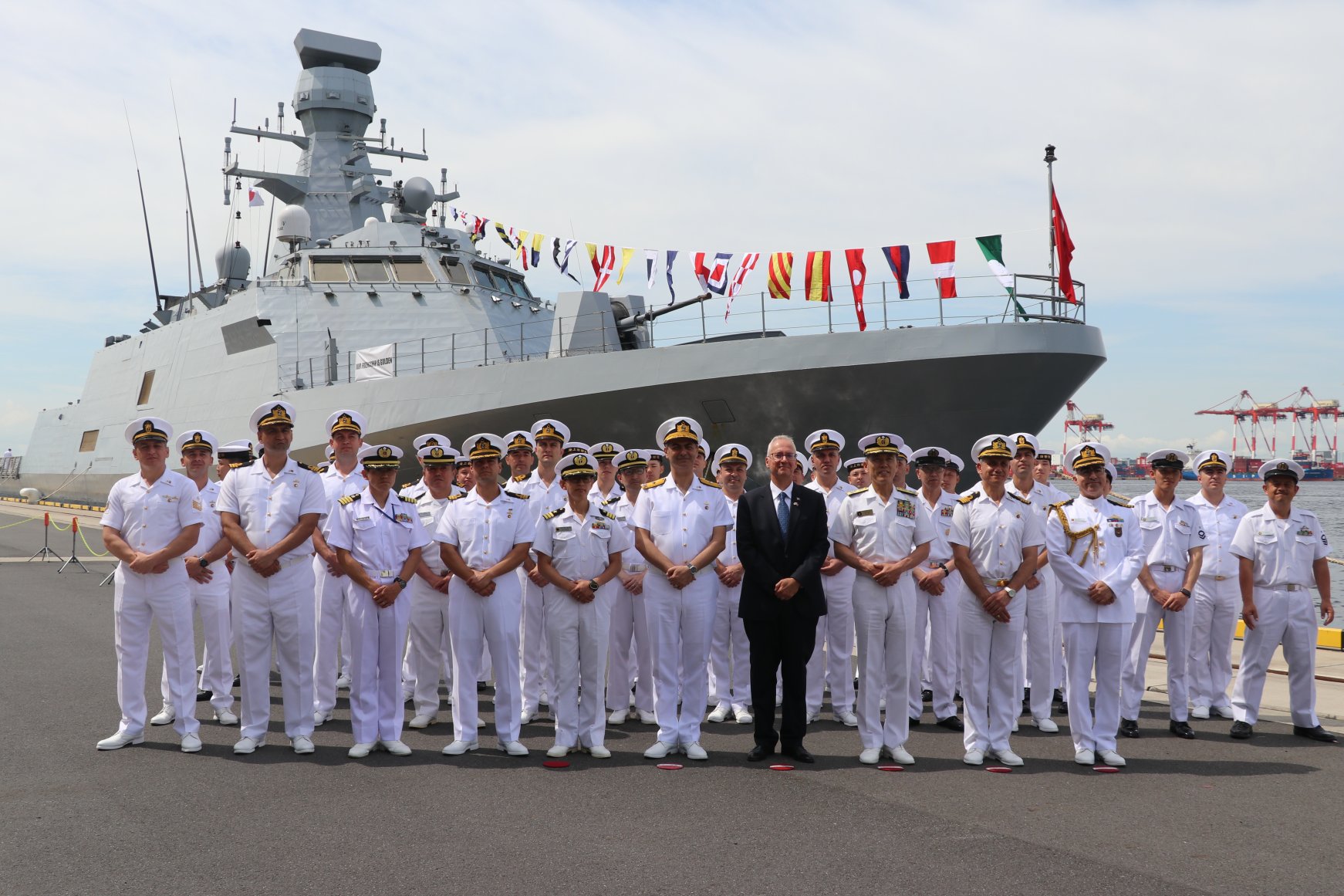 TCG Kınalıada in Tokyo for 100th anniversary of Turkish-Japanese ...